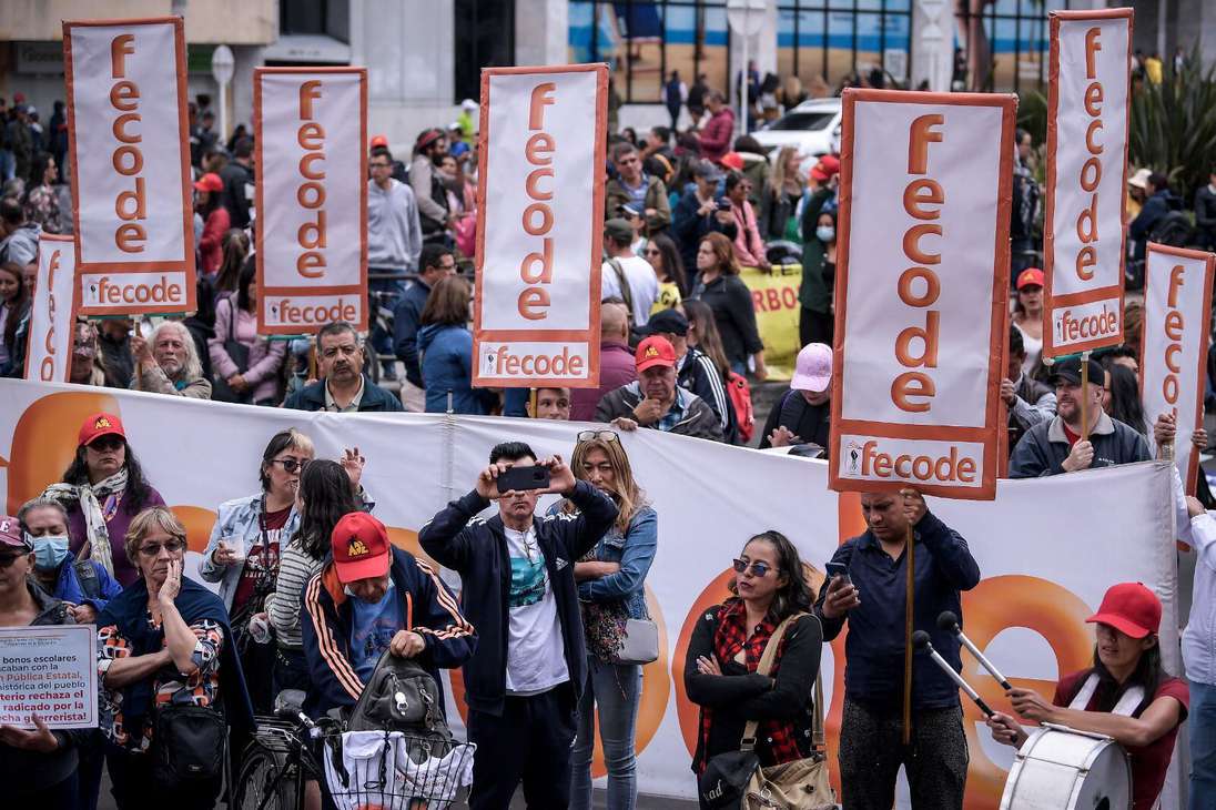 En imágenes: así se vivieron las marchas de Fecode en Bogotá | EL ESPECTADOR