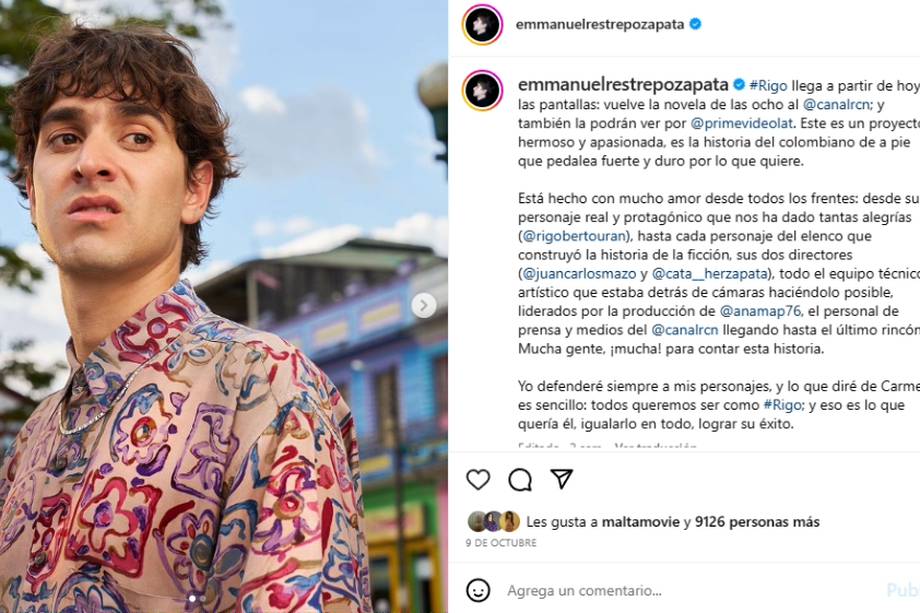 Emmanuel Restrepo: edad, novelas, estudios y más de Carmelo Rendón en ...