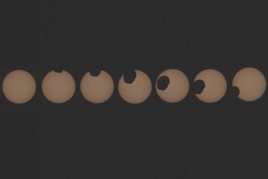 En fotos: Así se ve un eclipse solar desde Marte | EL ESPECTADOR